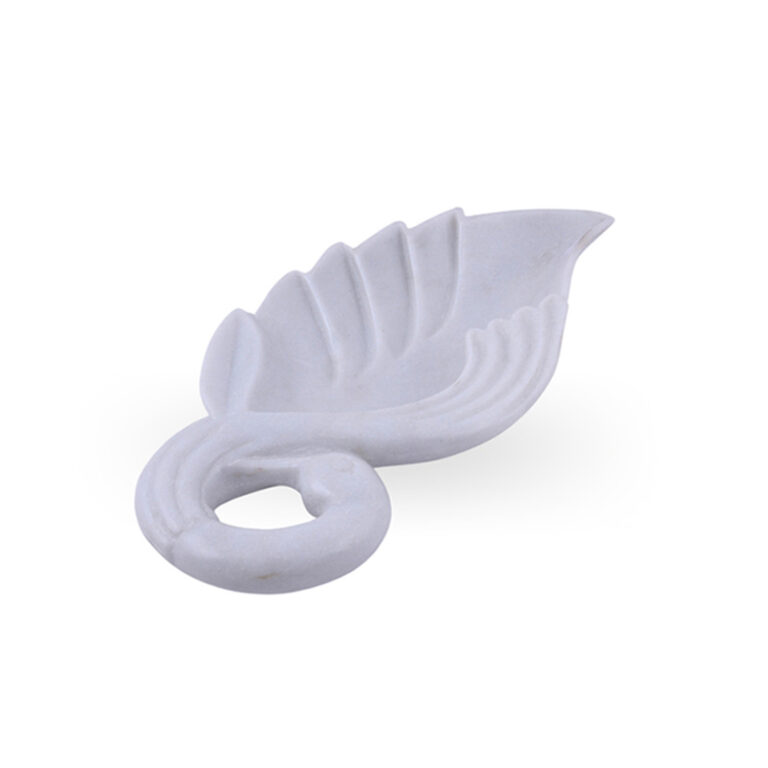 Marble Handcrafted Swan Urli | Swan Shaped Marble Urli